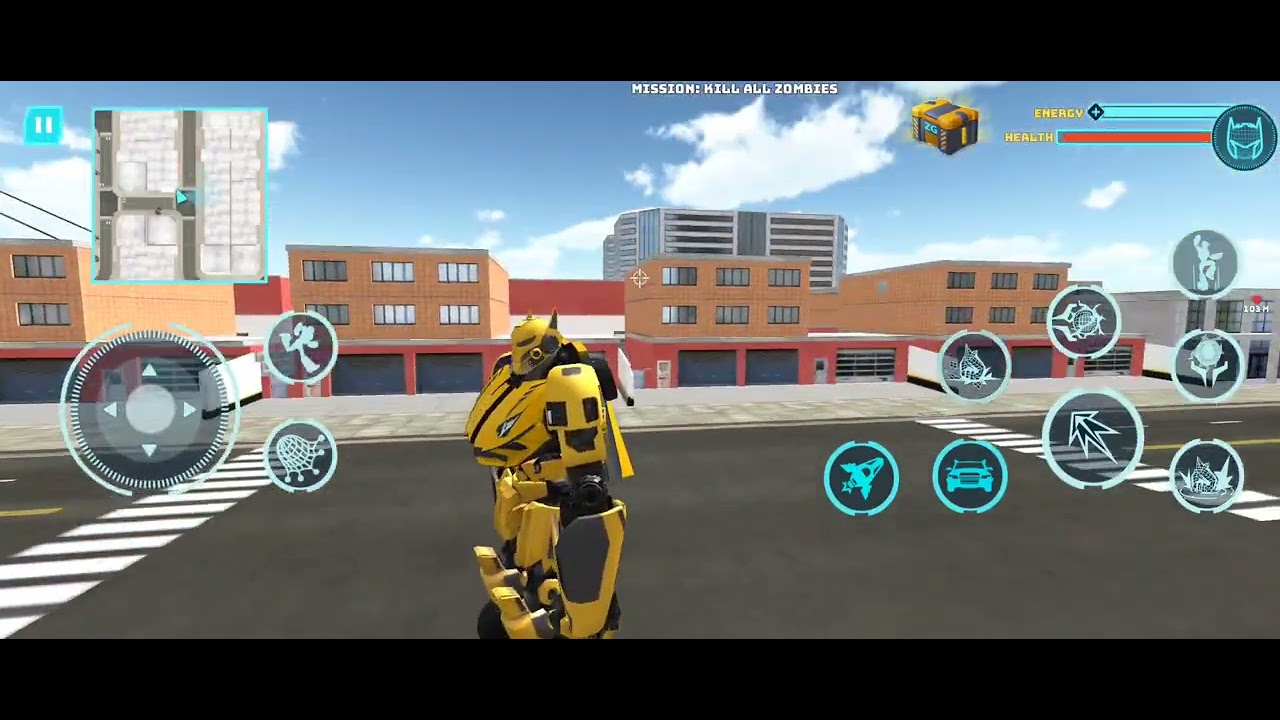 FLYING POLICE ROBOT GAME 2024 (PARTE 1)adventure POWER - YouTube