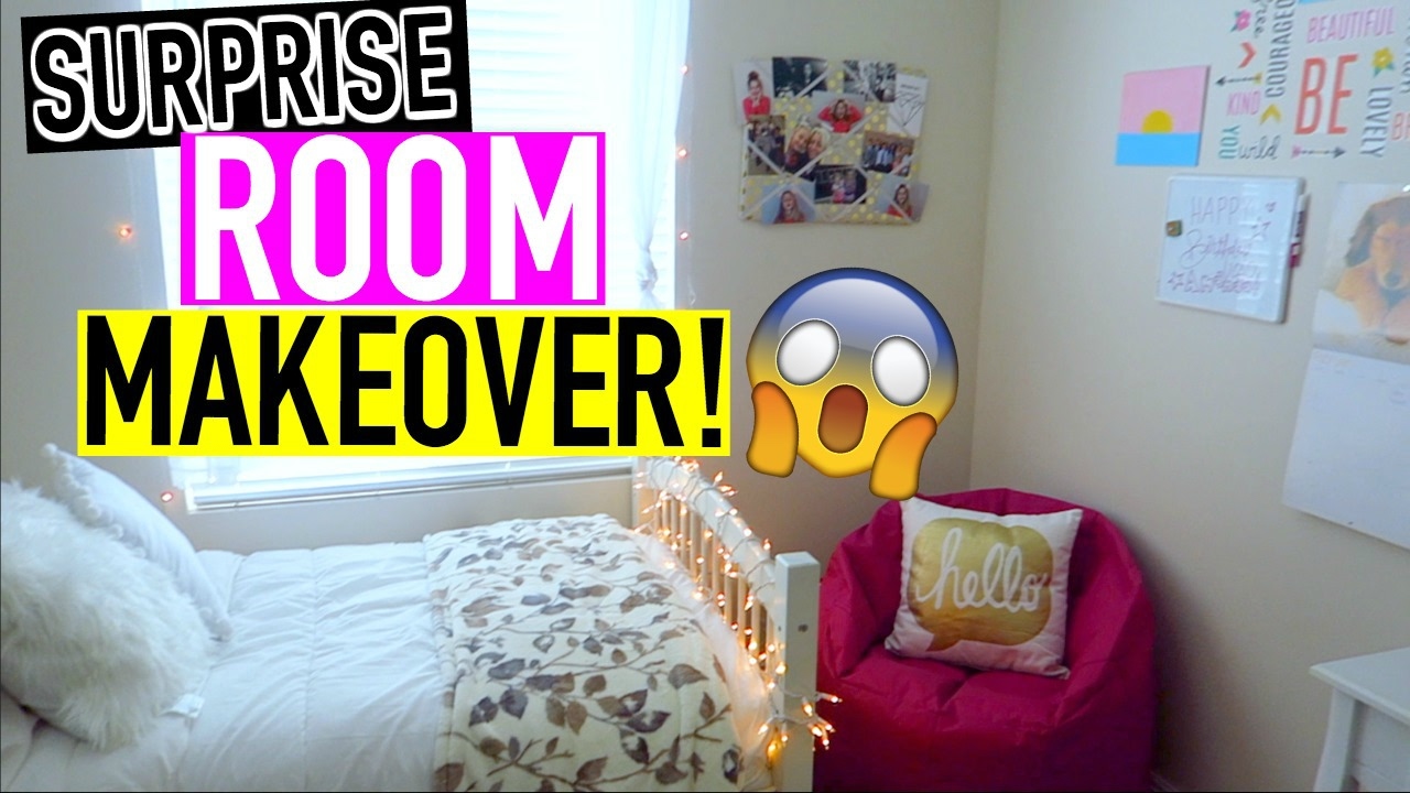 SURPRISE ROOM MAKEOVER!! - YouTube