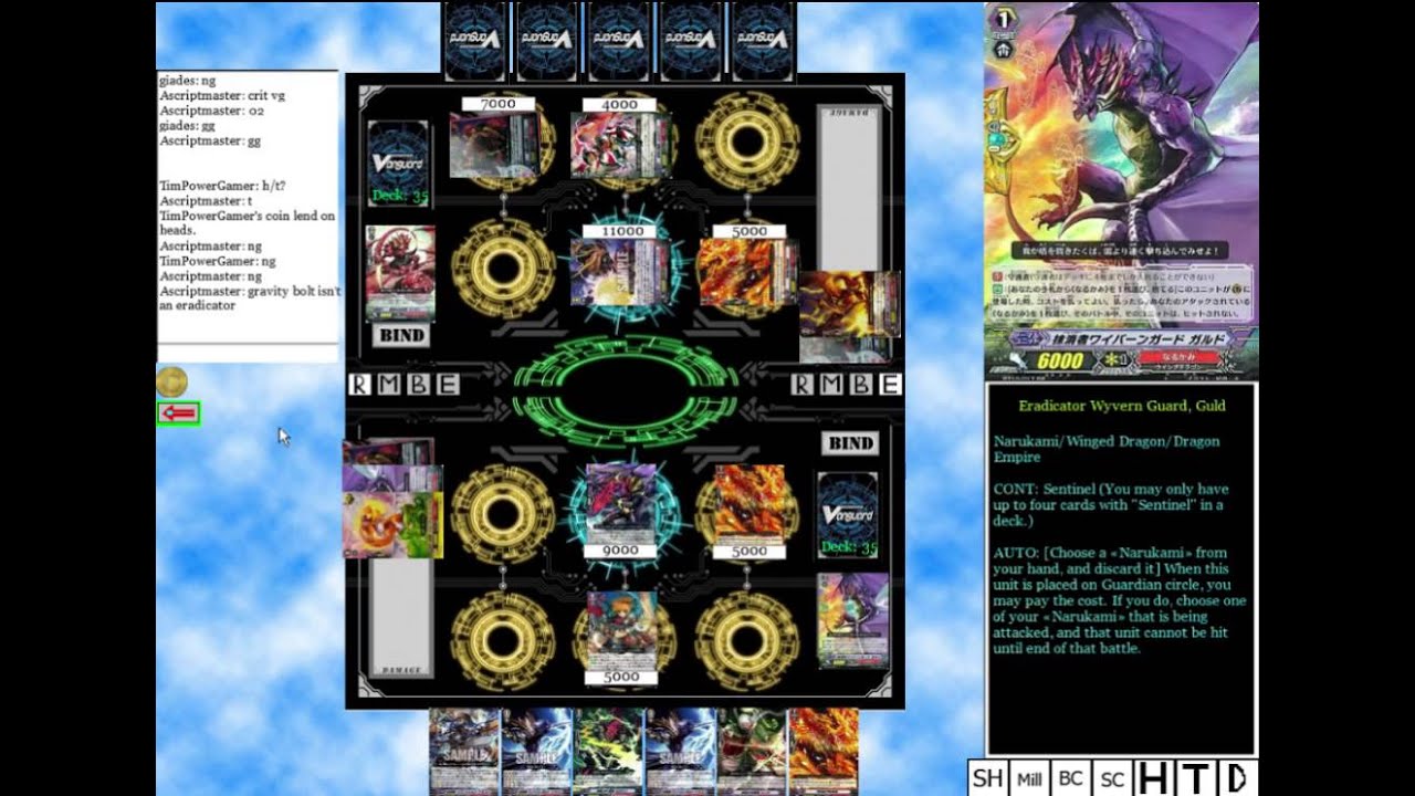 Cardfight!! Vanguard: Eradicators (Tempest Bolt Dragon) vs Eradicators ...
