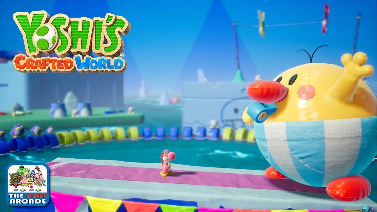 Yoshi's Crafted World - Burt the Big Beach Ball (Switch Gameplay) - YouTube