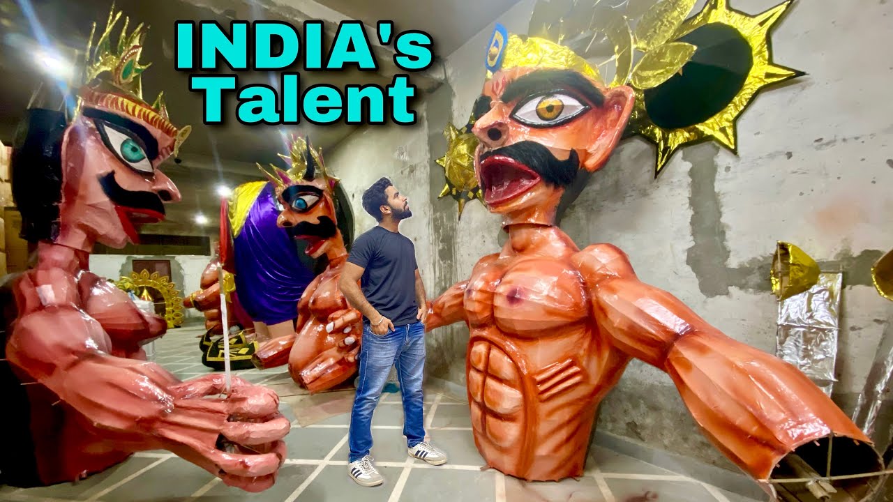 BodyBuilder Ravan Making 2024 cheapest ravan market in delhi ravan ...
