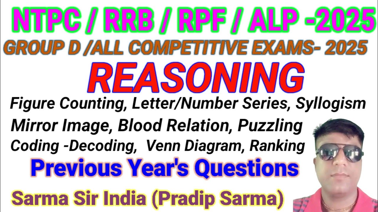 Reasoning Full Marathon Class | Reasoning Practice Set |Previous Year's ...