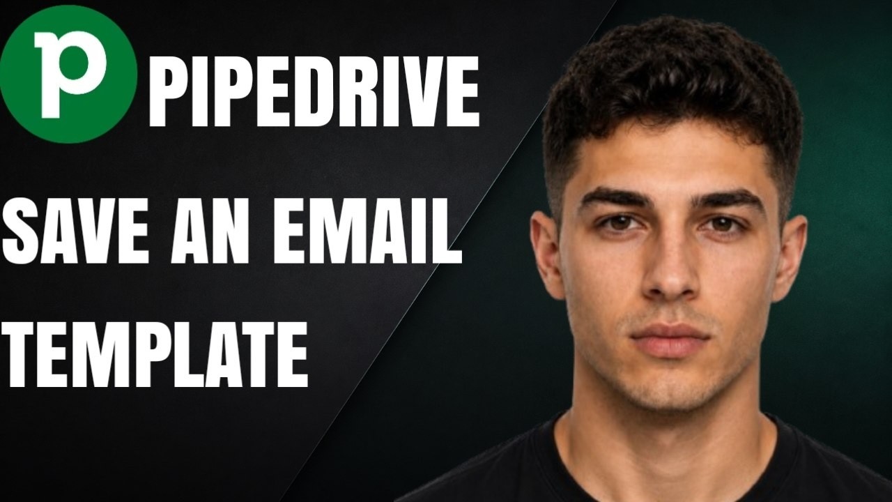 How To Save An Email Template In Pipedrive - YouTube