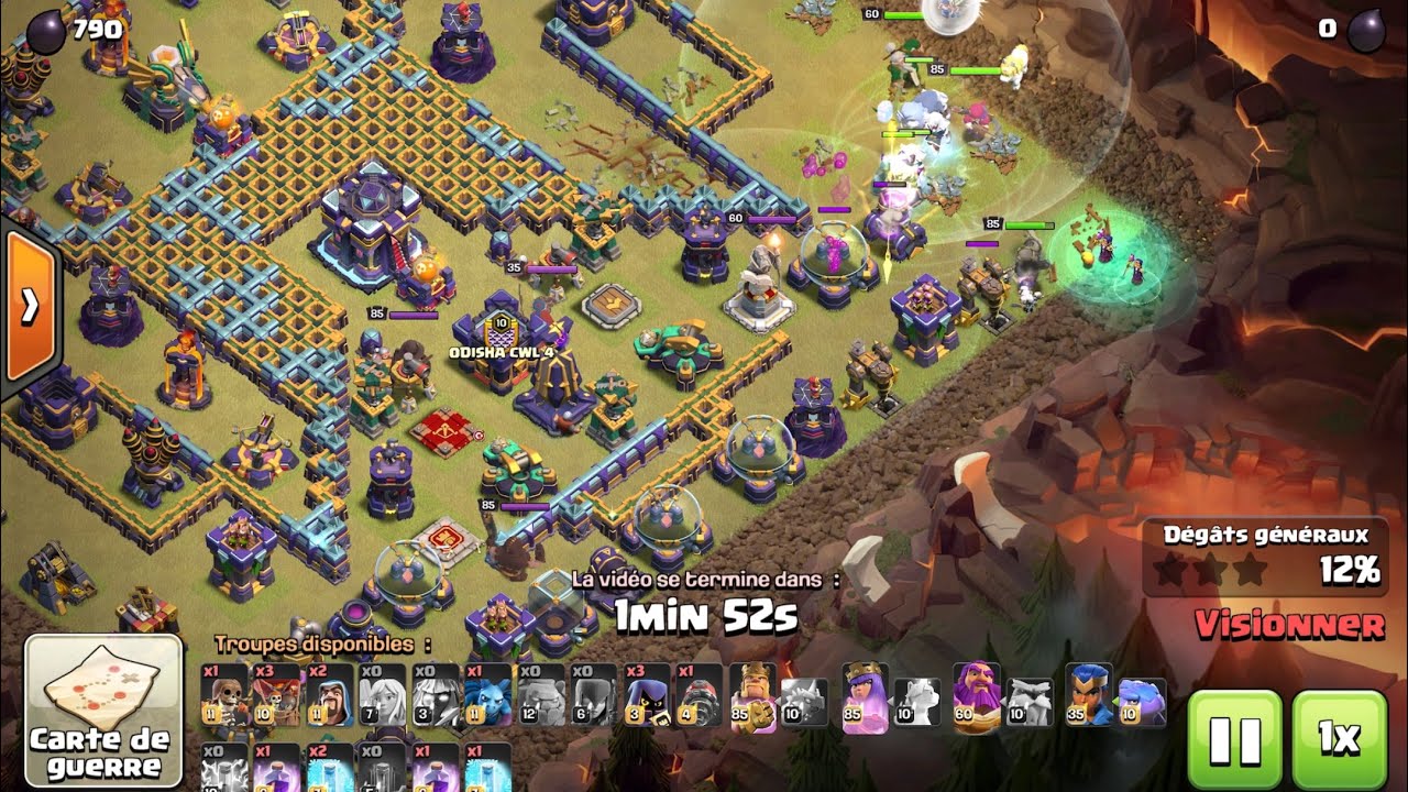 GROUND smash attacks with ZAP spell | Clash of Clans TH15 Esport - YouTube