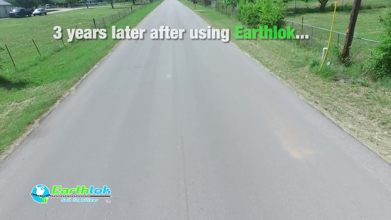Earthlok Soil Stabilizer Road Stabilization Austin Texas Travis County ...