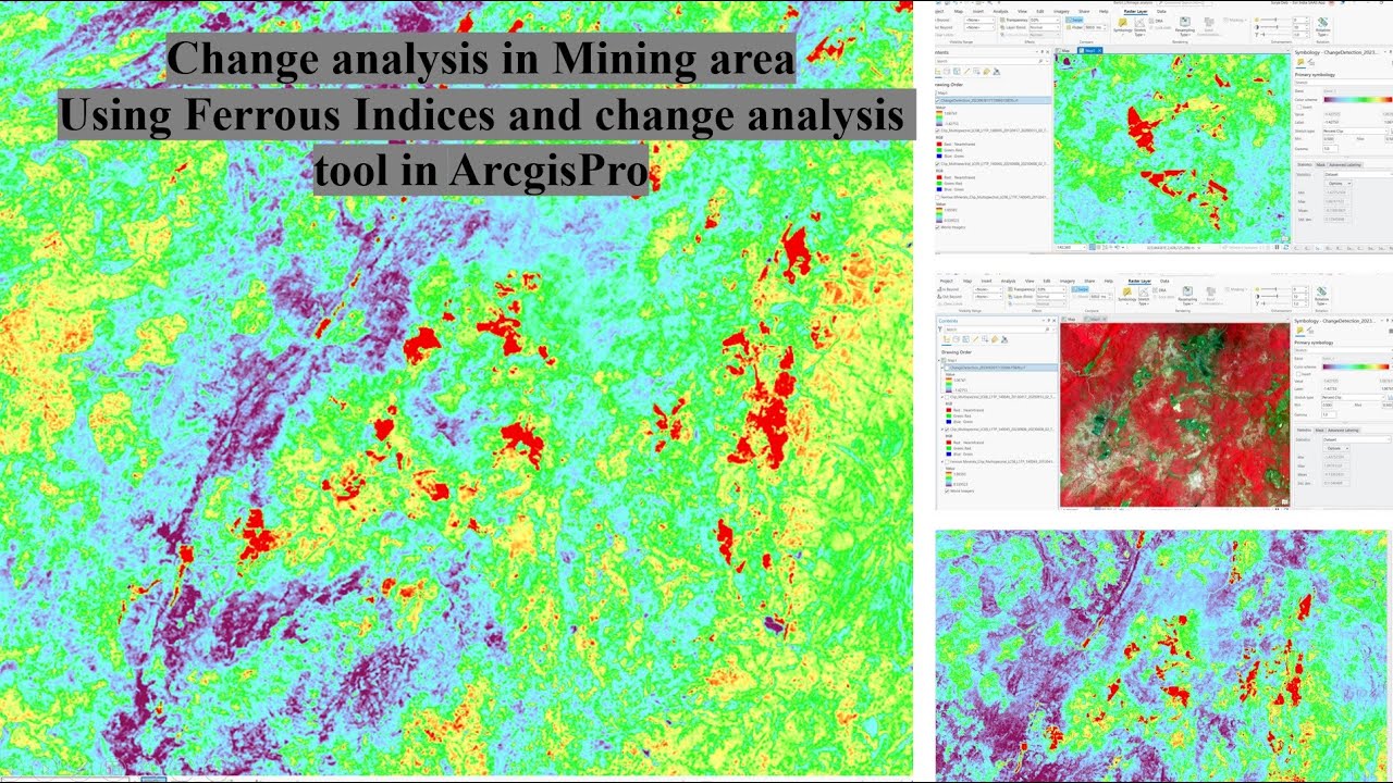Change analysis in Mining area - YouTube
