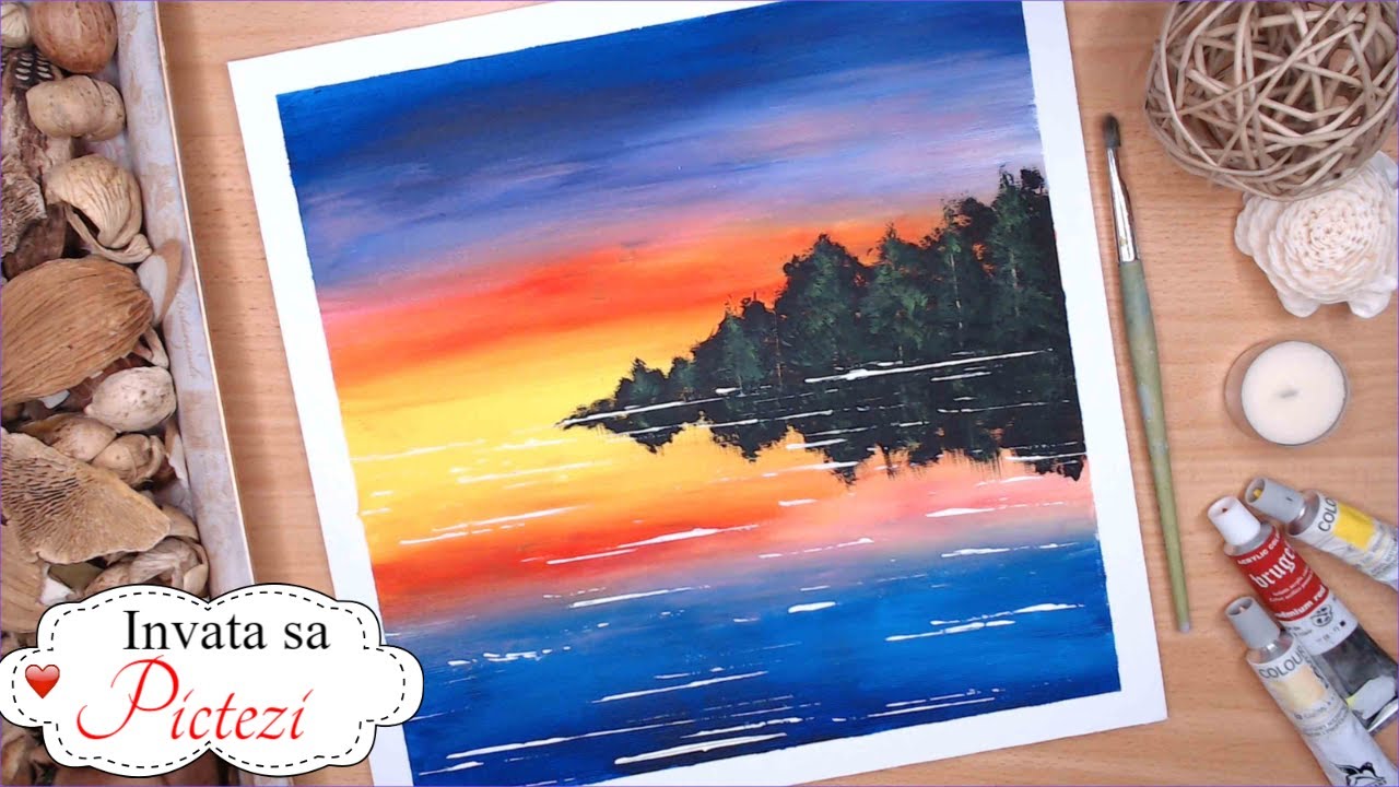 Pictura pentru Incepatori | Cum sa pictez usor 💖👍 #AcrylicApril 02 ...