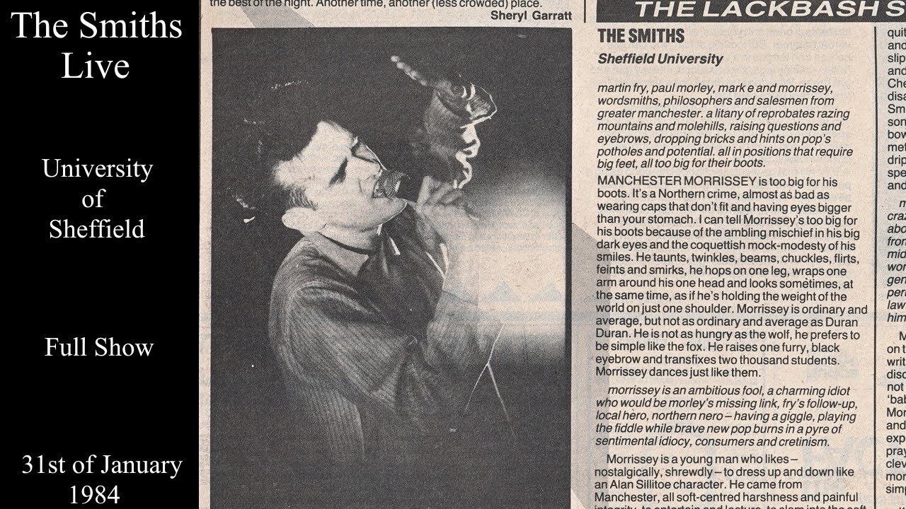 The Smiths Live | University of Sheffield | January 1984 [FULL SHOW ...