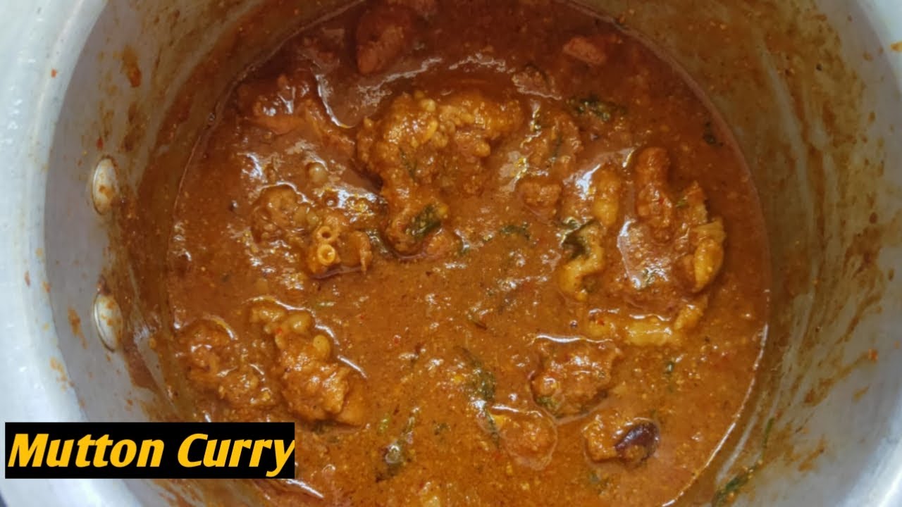 Mutton Curry Recipe | Mutton Gravy | Mutton Curry without tomato ...