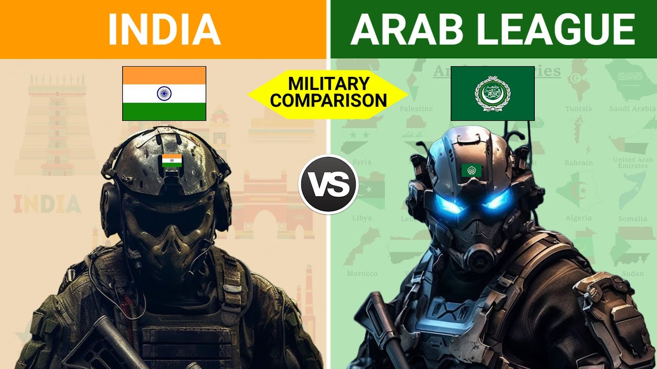 India vs Arab League Military Power Comparison 2023 / Army Comparison ...