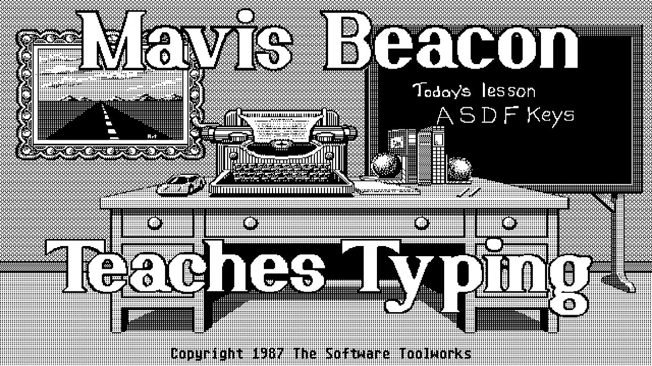 ATARI ST Mavis Beacon Teaches Typing '87 The Software Toolworks MONO ...