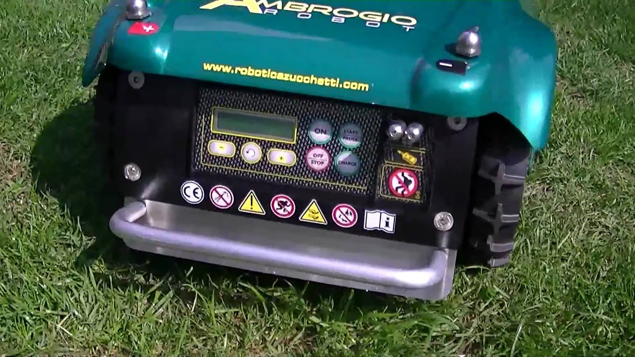 Ambrogio fűnyíró robot típusok www.funyirorobot.hu - YouTube