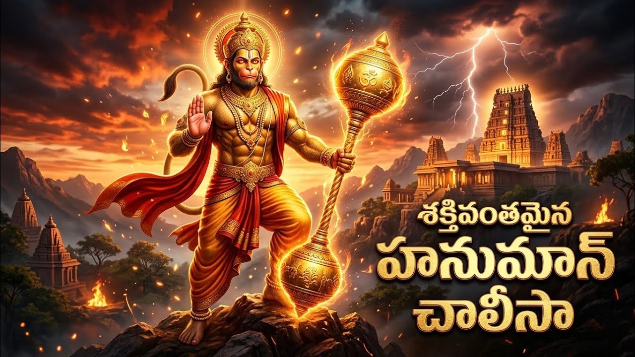 🚩 శ్రీ హనుమాన్ చాలీసా | వినగానే భయం తొలగిపోతుంది | Powerful Hanuman ...