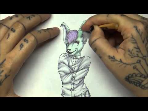 Dax Speed Drawing Commission - YouTube