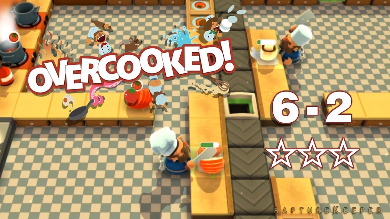 Overcooked! | Nivel 6 - 2 | ☆☆☆ Estrellas | Gameplay - YouTube