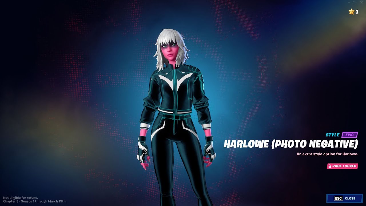 How to Unlock HARLOWE (Photo Negative) Super Style | Fortnite Chapter 3 ...