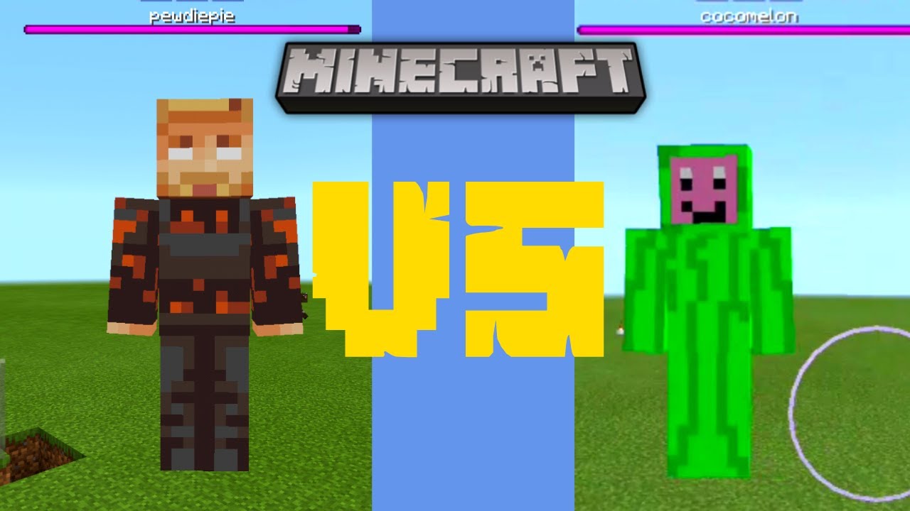 Pewdiepie vs cocomelon in minecraft - YouTube