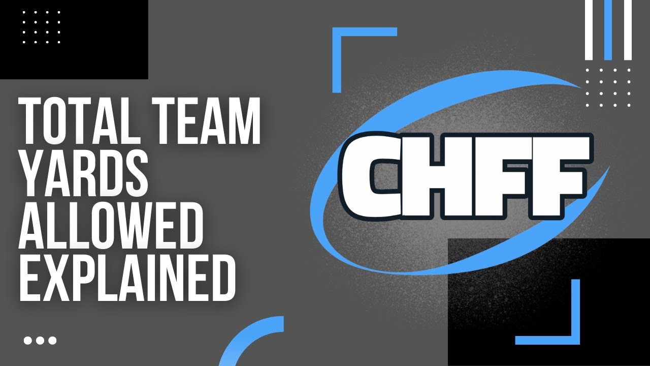 Total Team Yards Allowed Explained - YouTube