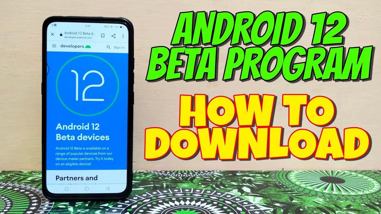 Android 12 Beta Program ⚡How To Download ⚡⚡ - YouTube