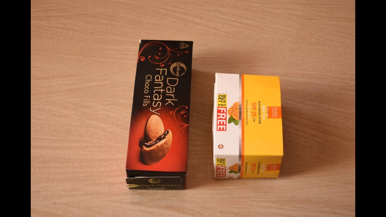 DIY | Best out of waste impty biscuit box/ dark fantasy box easy craft ...
