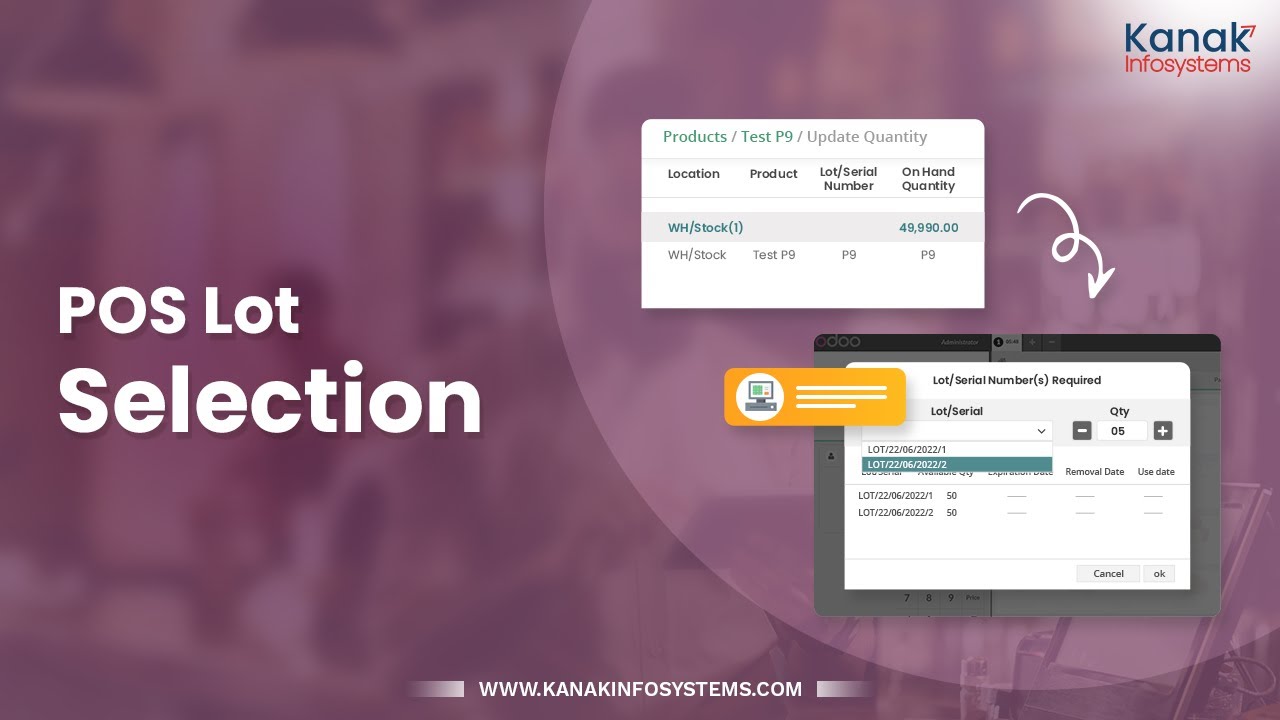 How To Do PoS Lot Selection In Odoo | Odoo Module - YouTube