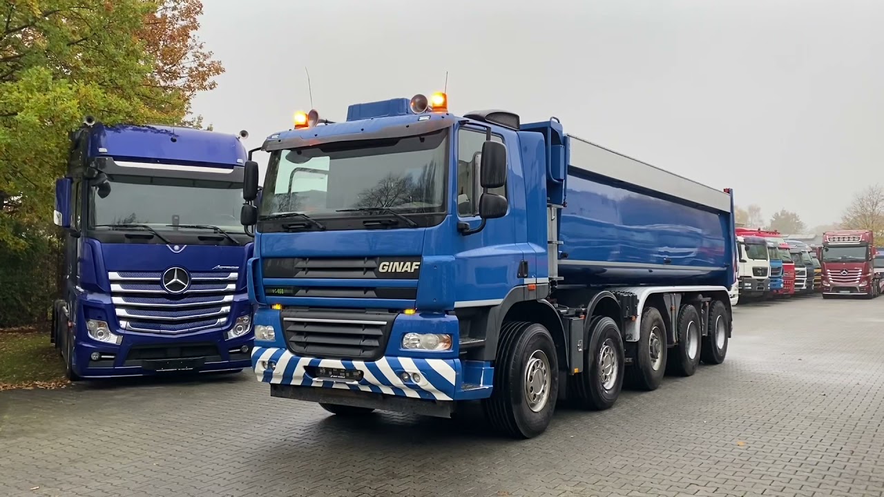 DAF CF85 460 / GINAF X5250TS 10X4 Heavy Duty Kipper - YouTube