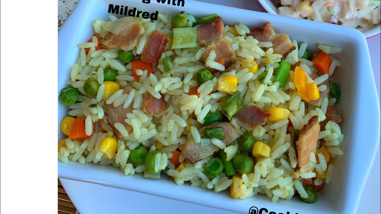 You’ll love this simple bacon fried rice recipe./ simple recipes/ bacon ...