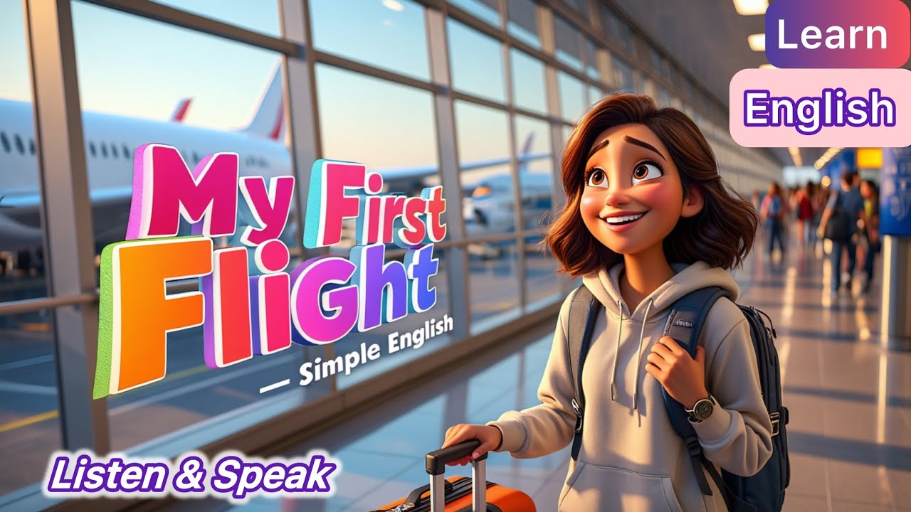 My First Flight ️- Improve your English | Learn English with Real Story ...