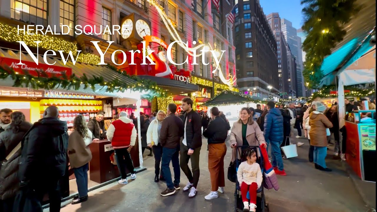Christmas Market in Herald Square - YouTube