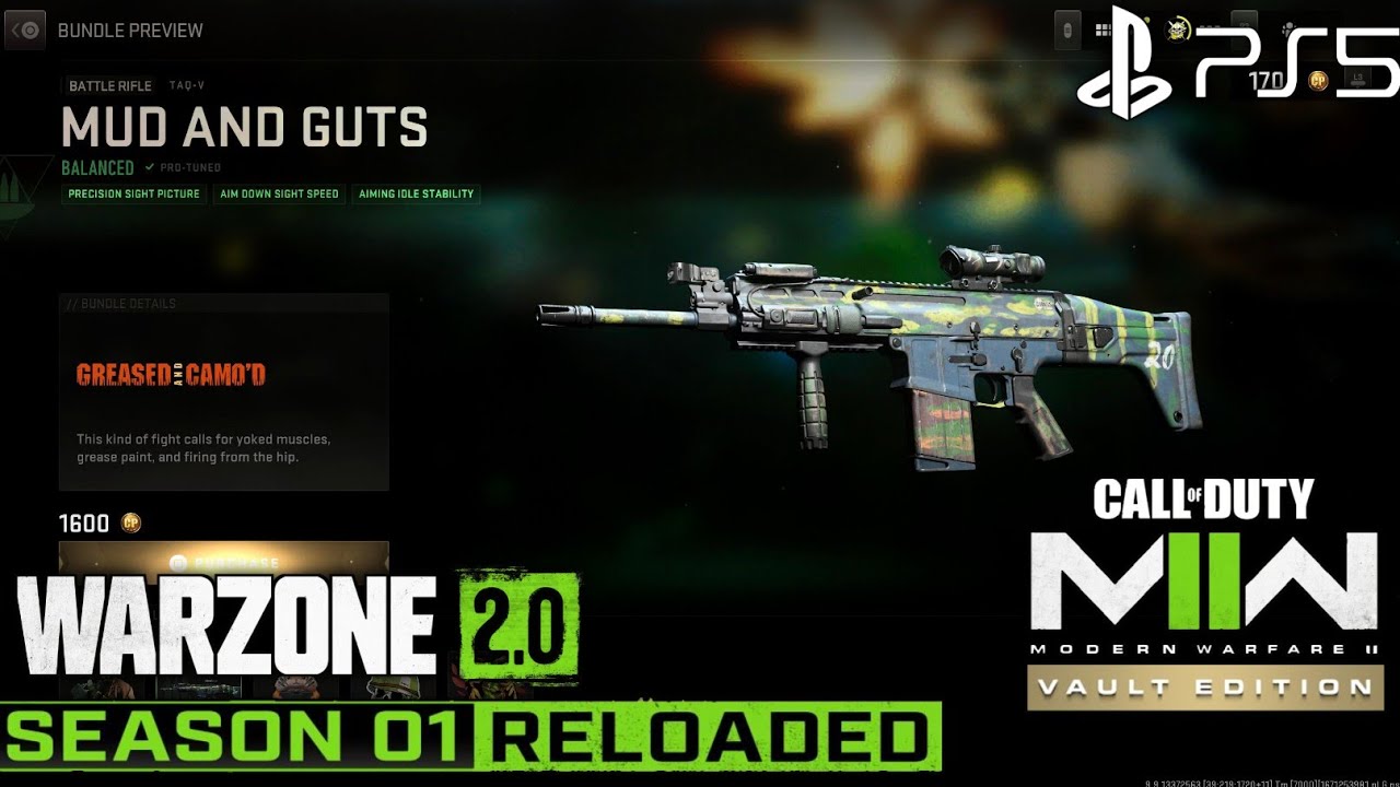 Mud And Guts MW2 Skin | MW2 Mud And Guts Skin | MW2 Mud & Guts Taq-V ...