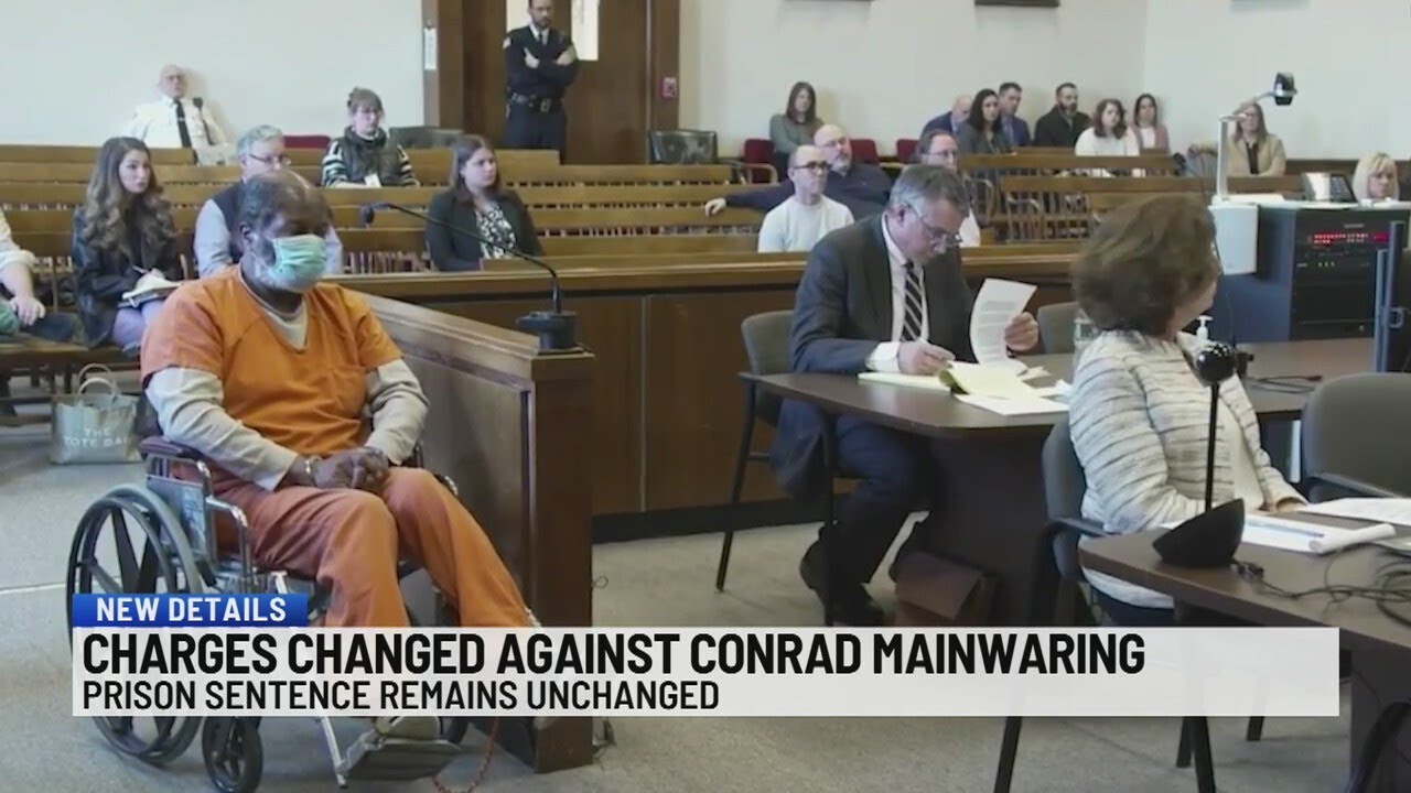 Charges changed against Conrad Mainwaring - YouTube