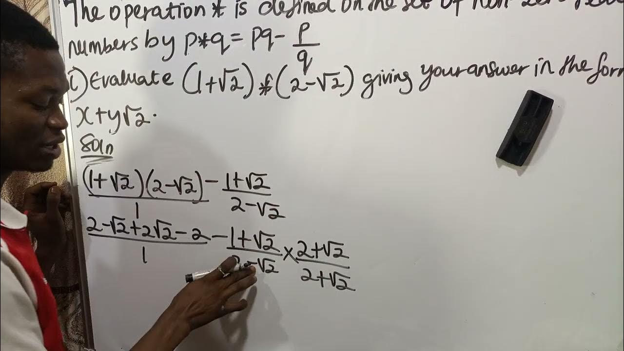 Binary operation involving surd - YouTube