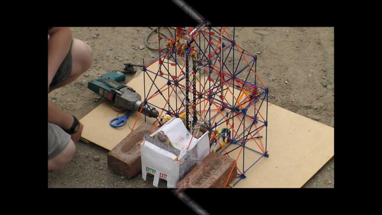 16 Foot Micro knex the giant drop. worlds tallest and fastest micro ...