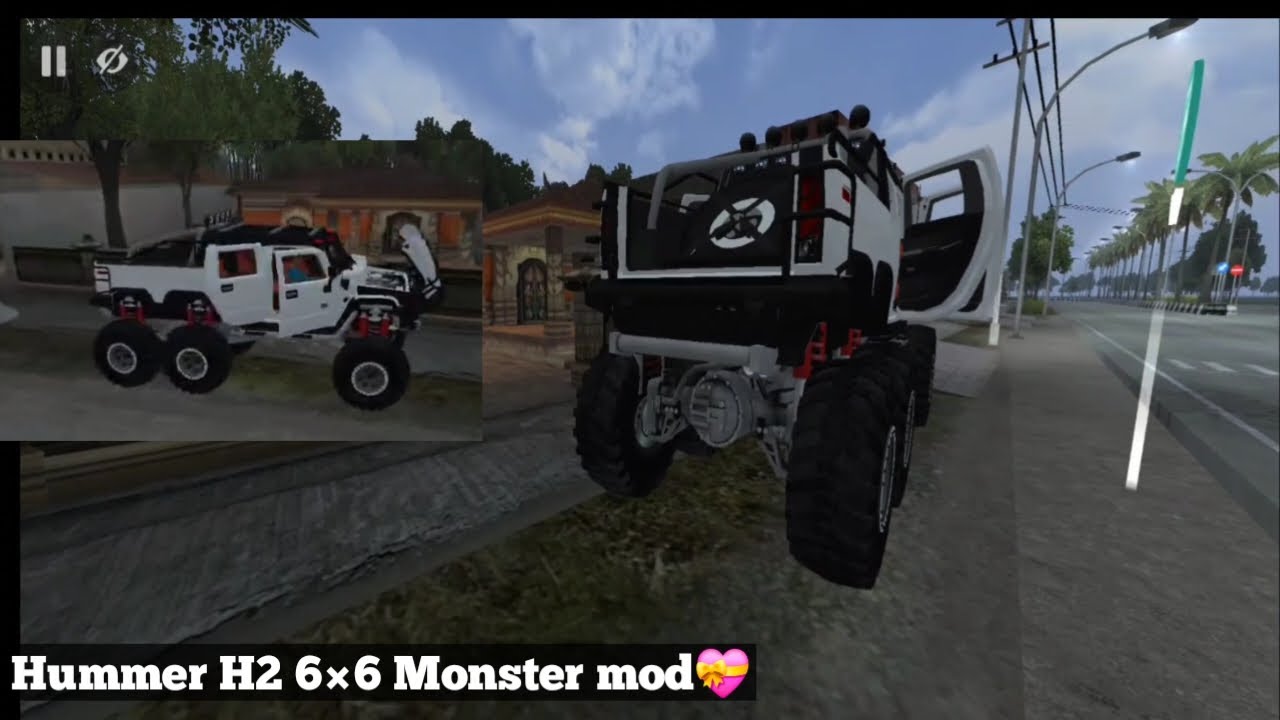 Hummer H2 6×6 Monster Modified car mod🔥👿|New car mod 2024|Naveen Gamer ...