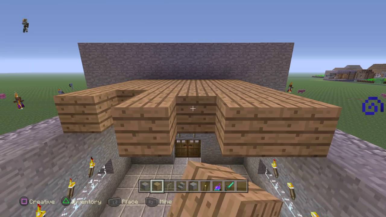 Minecraft: building a stone house part 2 - YouTube