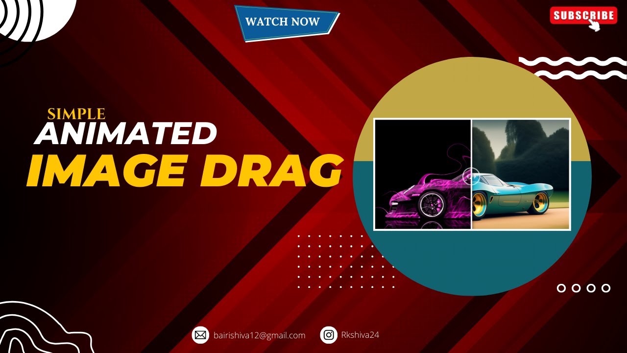 Create Image Drag Effect | Animated image drag - YouTube