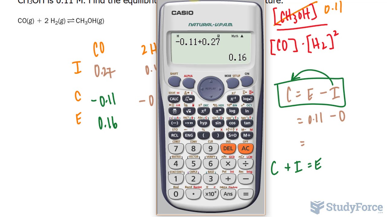 ⚗️ Finding Equilibrium Constants using ICE Table (Question 2) - YouTube