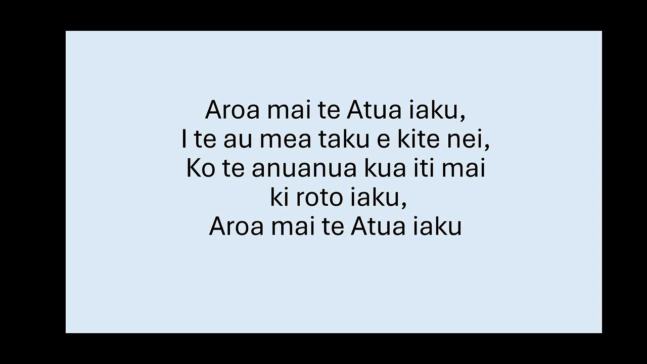 Aroa Mai Te Atua - YouTube