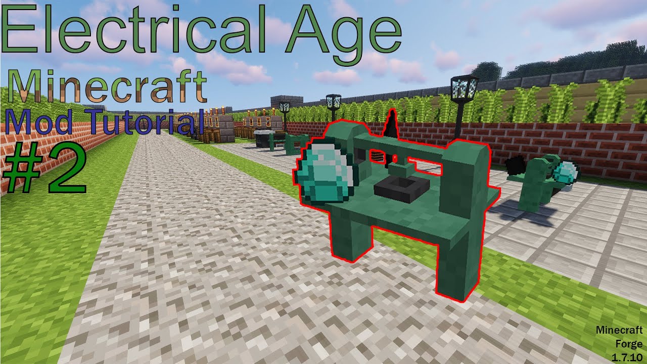 Electrical Age Tutorial #2 50V Crafting Machines (MC1.7.10) - YouTube
