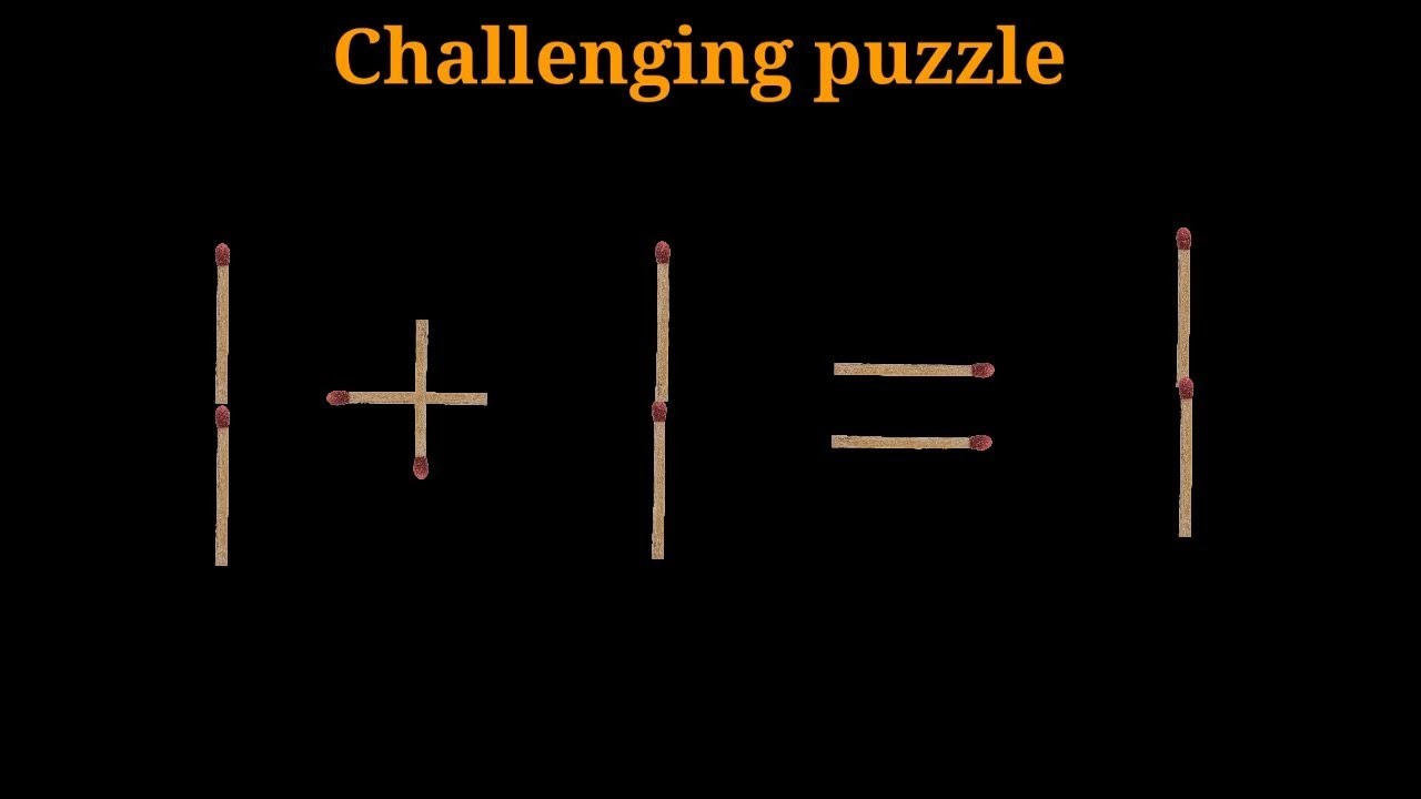 letest puzzle And hard matchstick puzzle, iq test and personality ...