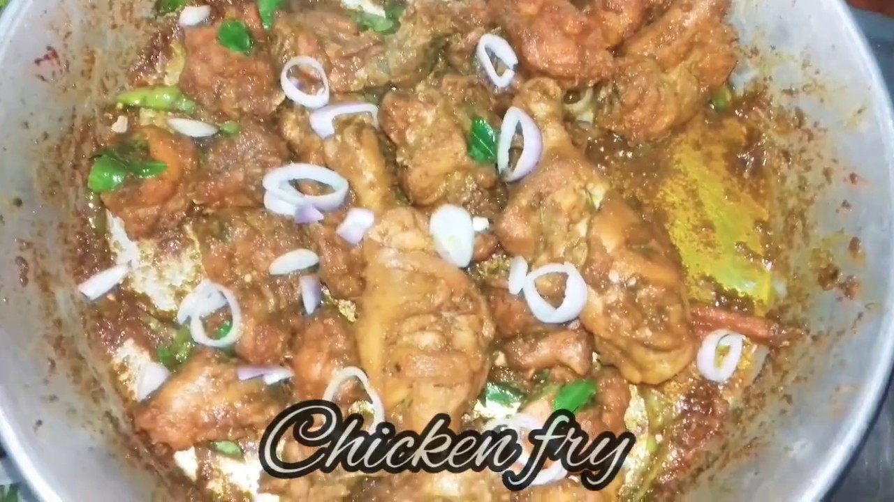 Chicken Fry||Chicken Fry in lagan|Hyderabadi Shadiyon wala Chicken ...