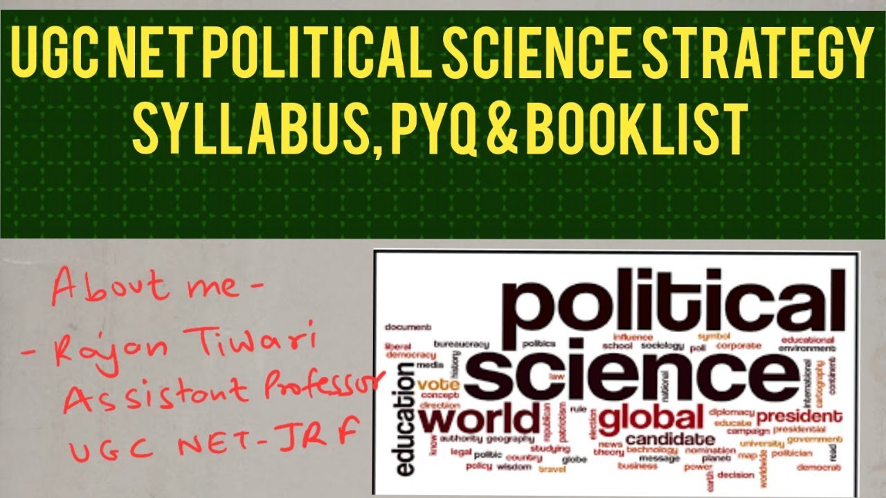UGC NET POLITICAL SCIENCE SYLLABUS ANALYSIS AND BOOKLIST With PYQ ...