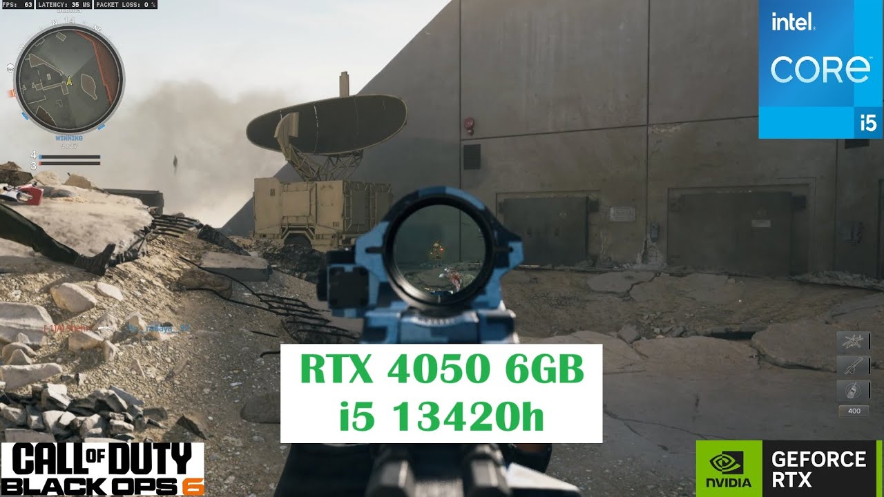 Call of Duty: Black Ops 6 Gameplay on HP Omen 16 with RTX 4050 - YouTube