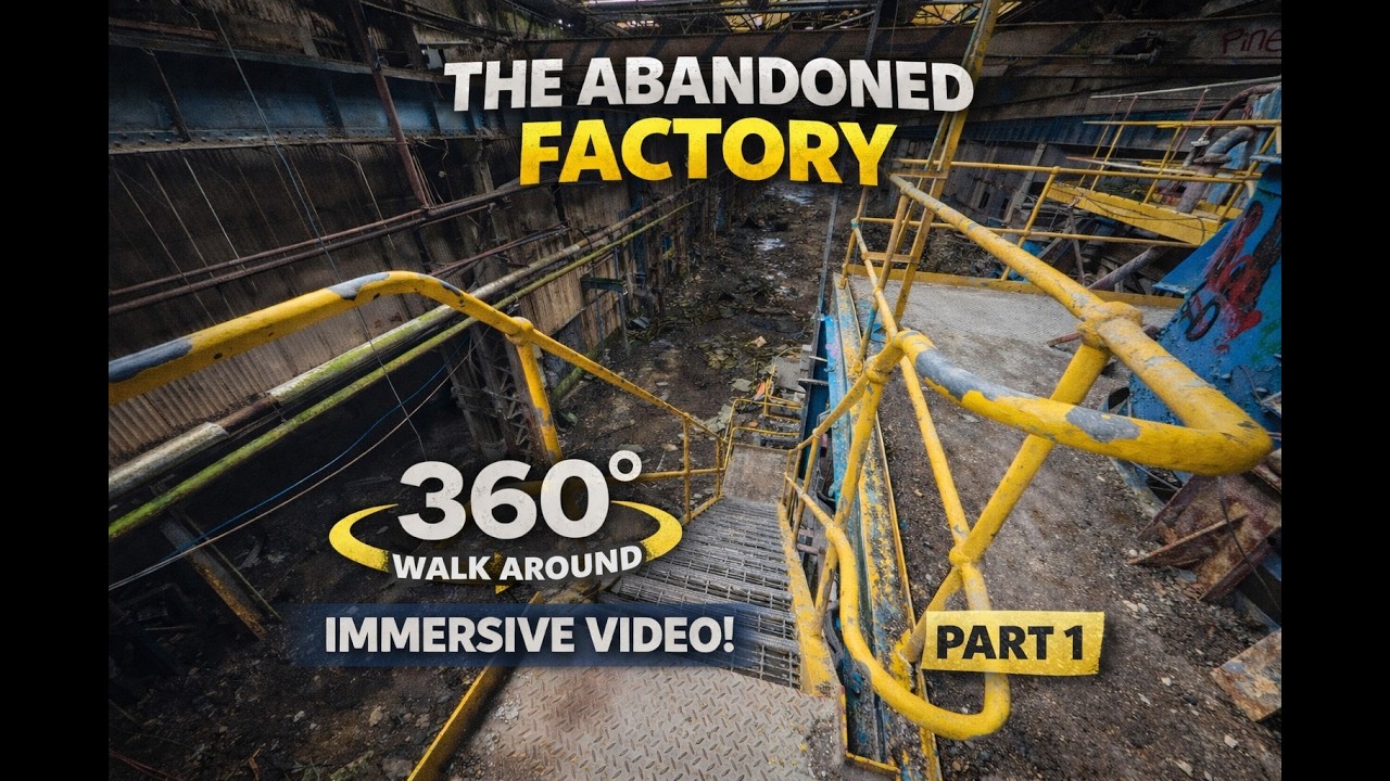 🏭 Abandoned Factory Walk Around - Glasgow | 8K 360° Walk Around ...