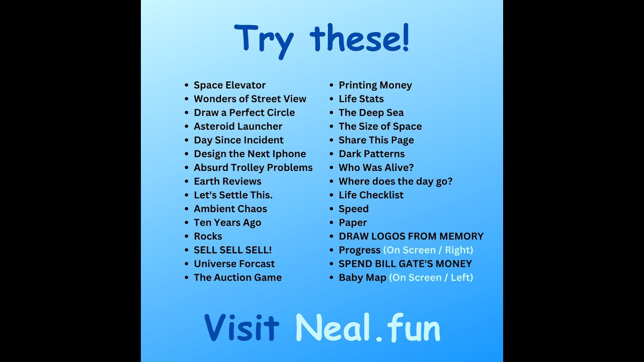 Baby Map and Progress - Neal.fun - YouTube