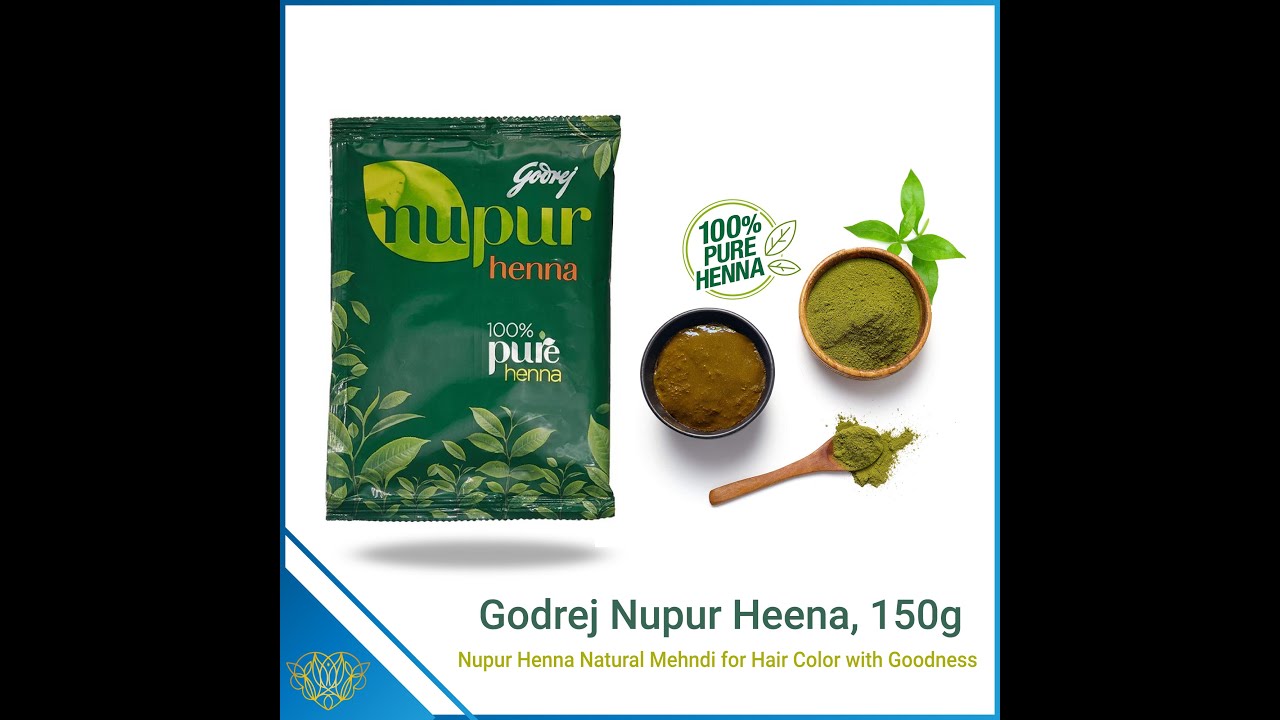Godrej Nupur Henna Natural Mehndi ,100% natural hair color godrej nupur ...