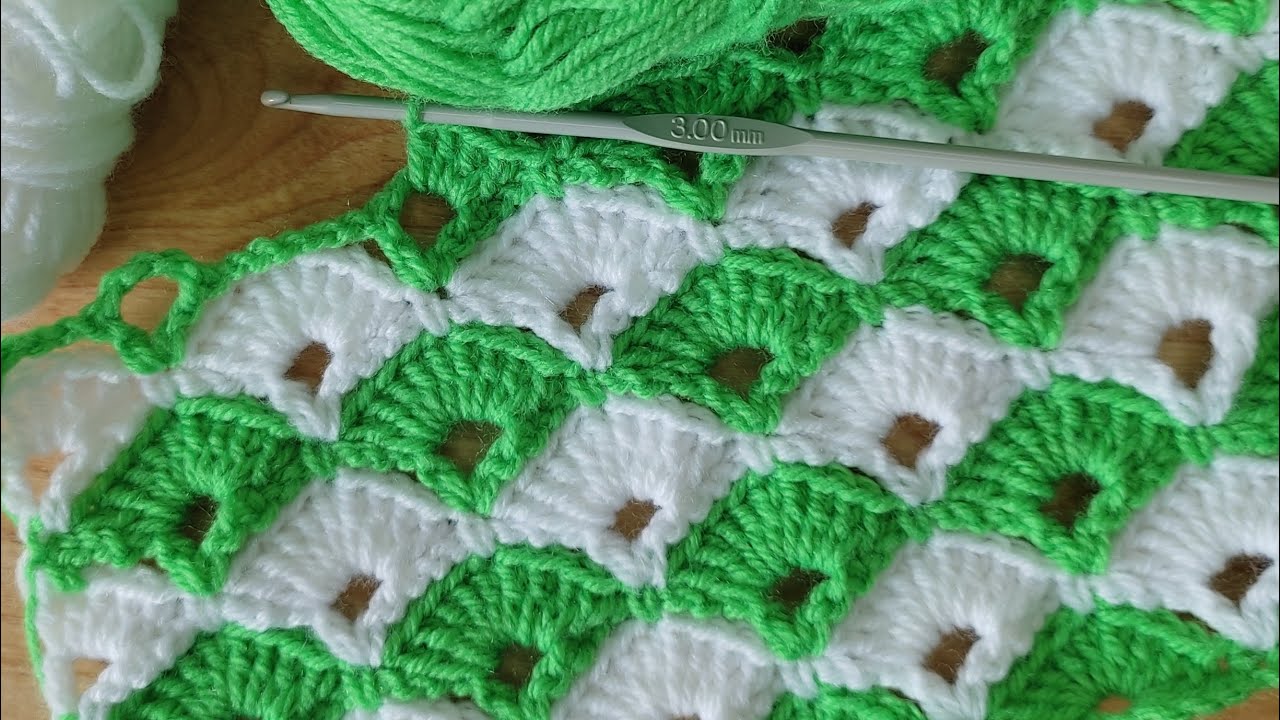 Crocheted openwork diamonds/ SUPER EASY Pattern Crochet - YouTube