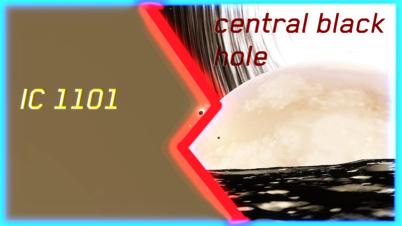 IC1101 huge elliptical galaxy in space engine 🚀 - YouTube