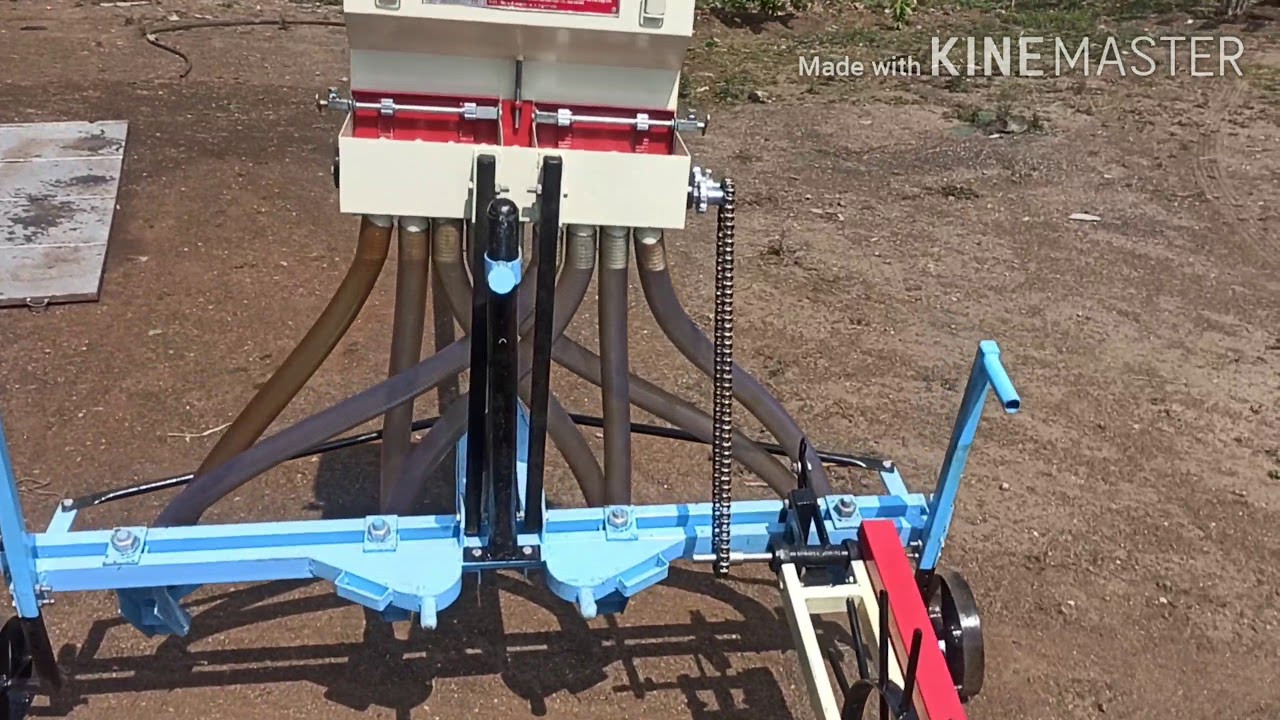 bail chalit perni yantra || बैल चलित पेरणी यंत्र। || Seed Drill - YouTube