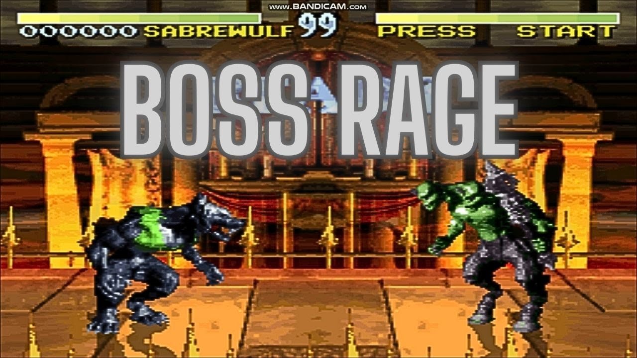 Sabrewulf Boss Rage Killer Instinct Snes - YouTube